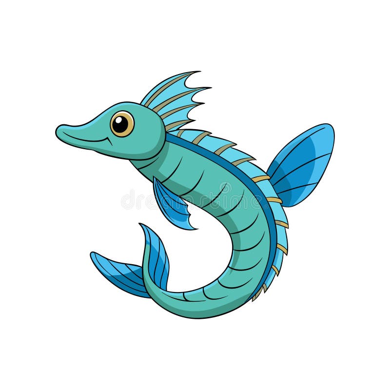 Stunning Deep-sea Dragonfish Colorful Art Stock Image - Illustration of ...