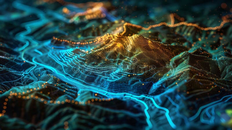 A Stunning Computer-generated Depiction of a Vast Mountain Range ...