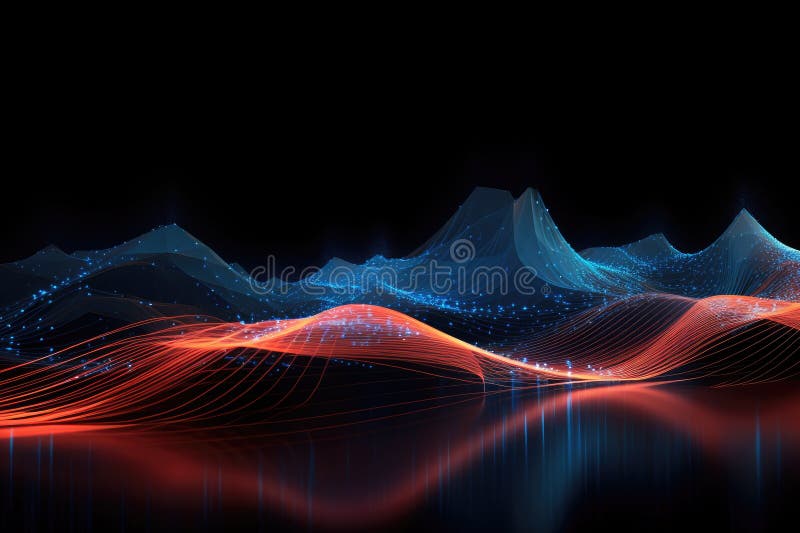 A Stunning Computer Generated Image of a Majestic Mountain Range ...