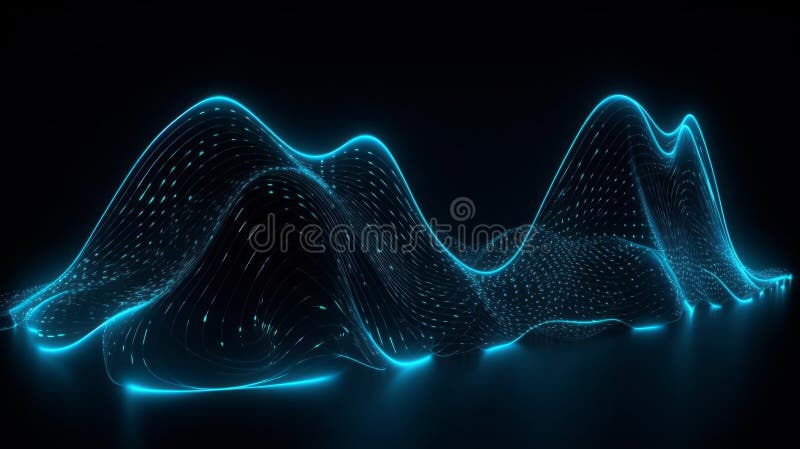 A Stunning Computer-generated Mountain Range. Generative Ai Stock ...