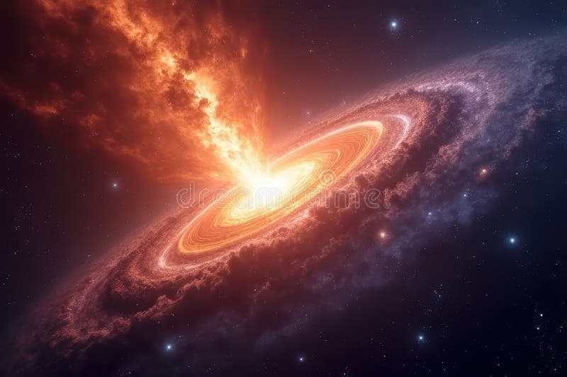 Cosmic Blast stock illustration. Illustration of explosion - 376539746