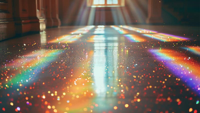 Glittery, Sparkly, Shimmery Rainbow Floor (Magical) Stock Illustration ...
