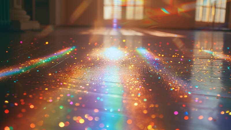 Glittery, Sparkly, Shimmery Rainbow Floor (Magical) Stock Illustration ...