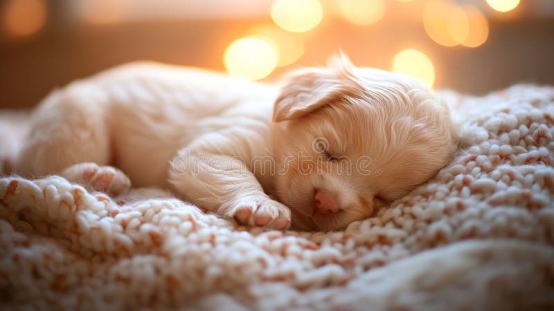 The Cutest, Most Adorable Golden Retriever Puppy Dog Sleeping and ...