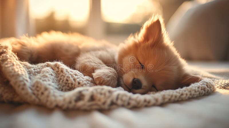 The Cutest, Most Adorable Puppy Dog Sleeping and Dreaming Peacefully ...