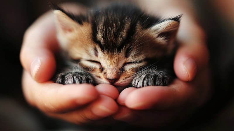 The Cutest, Most Adorable Kitten Cat Sleeping and Dreaming Peacefully ...