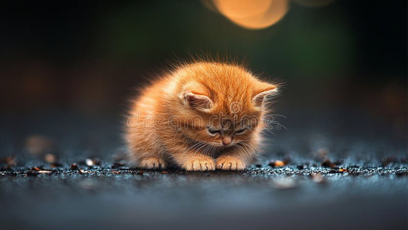 The Cutest, Most Adorable Tiny Kitten Cat (Precious!) Stock ...