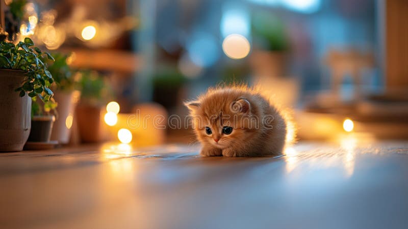 The Cutest, Most Adorable Tiny Kitten Cat (Precious!) Stock ...