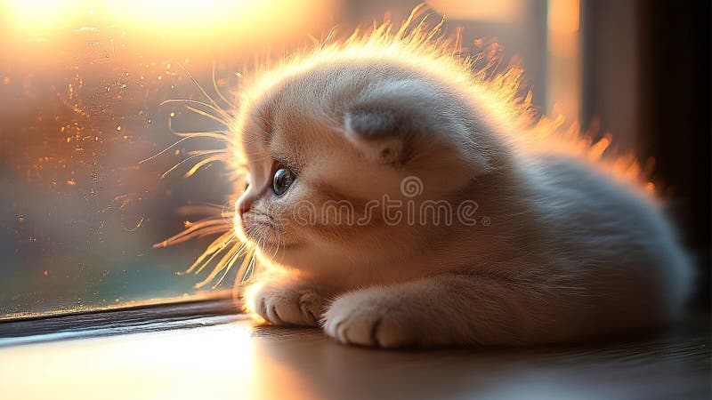 The Cutest, Most Adorable Tiny Kitten Cat (Precious!) Stock ...