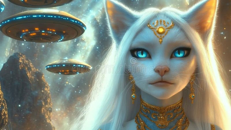 Feline Extraterrestrial Hybrid Stock Illustrations – 4 Feline ...