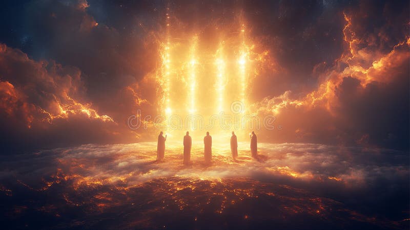 A Group of Golden High Density Alien Extraterrestrial Beings in a ...