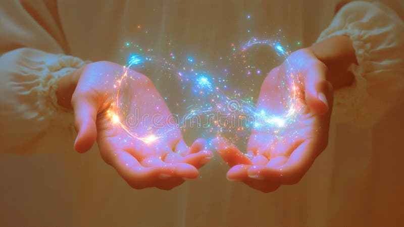 Cosmic Hands Emitting a Mysterious Cosmic Power and Spiritual Energy ...
