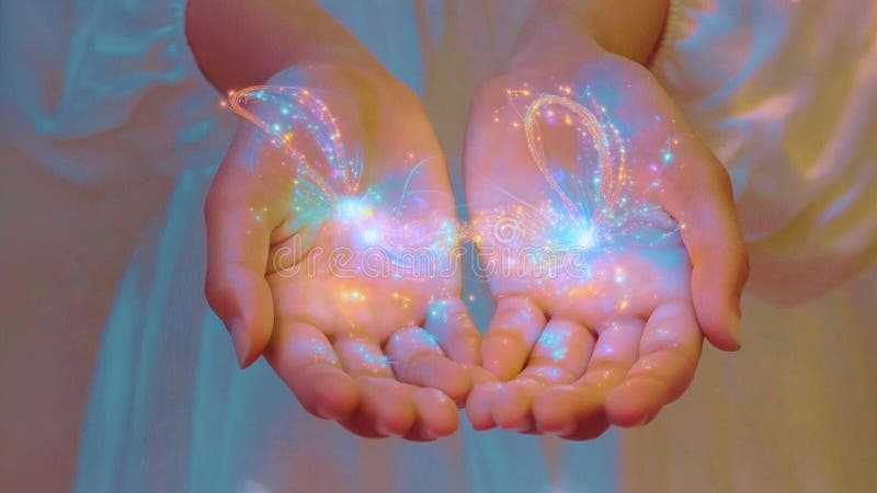 Cosmic Hands Emitting a Mysterious Cosmic Power and Spiritual Energy ...