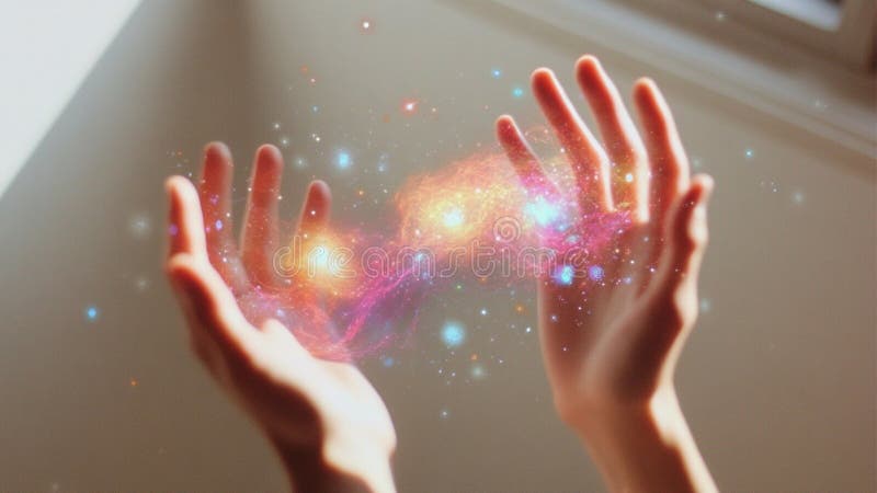 Cosmic Hands Emitting a Mysterious Cosmic Power and Spiritual Energy ...