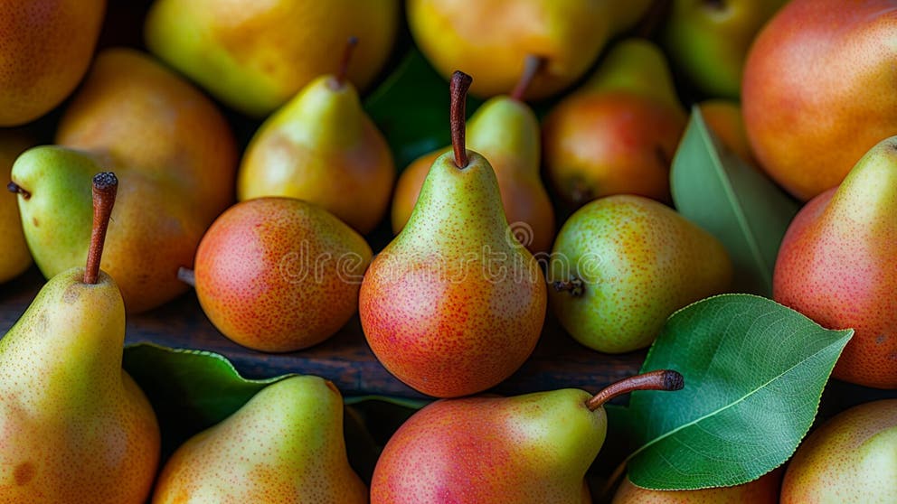 Fresh, Healthy, Flavorful, Sweet, Delicious and Organic Ripe Pears ...