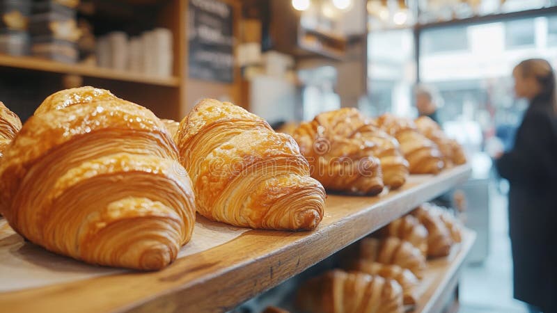 Perfectly Buttery and Flaky Croissants at a Local Bakery (French ...