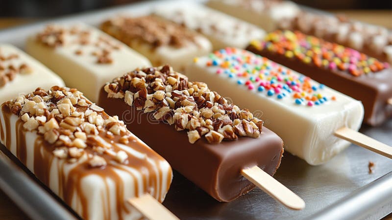 Delicious, Creamy and Colorful Chocolate Covered Popsicles Desserts ...
