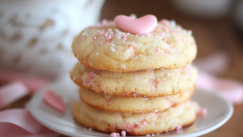 Beautiful, Buttery, Hard Sugar Cookies in a Round Circle Shape with ...