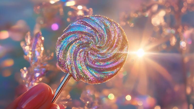 Fun, Glittery, Shimmery, Sparkly and Kids Sugary Lollipop Candy Stock ...