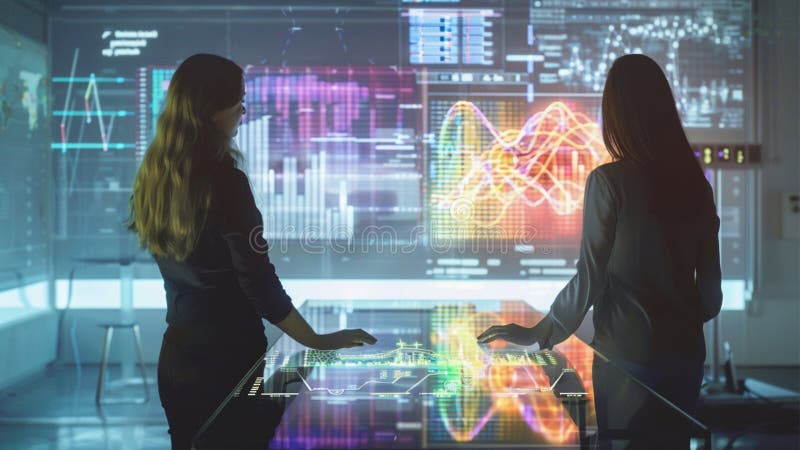 Futuristic Company CEO Presentation High Tech Holographic Quantum ...