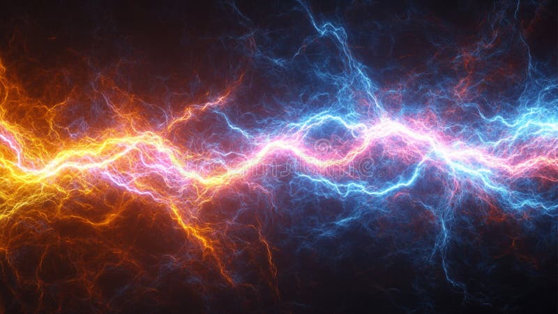 Wave of Electricity Electric Energy Power Wave Electromagnetic Voltage ...