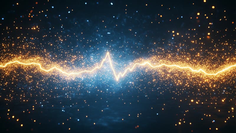 Wave of Electricity Electric Energy Power Wave Electromagnetic Voltage ...