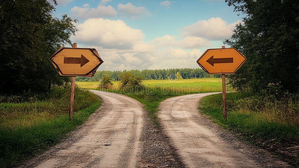 Opposite Directions, Fork in the Road (Crossroads), Intersection ...