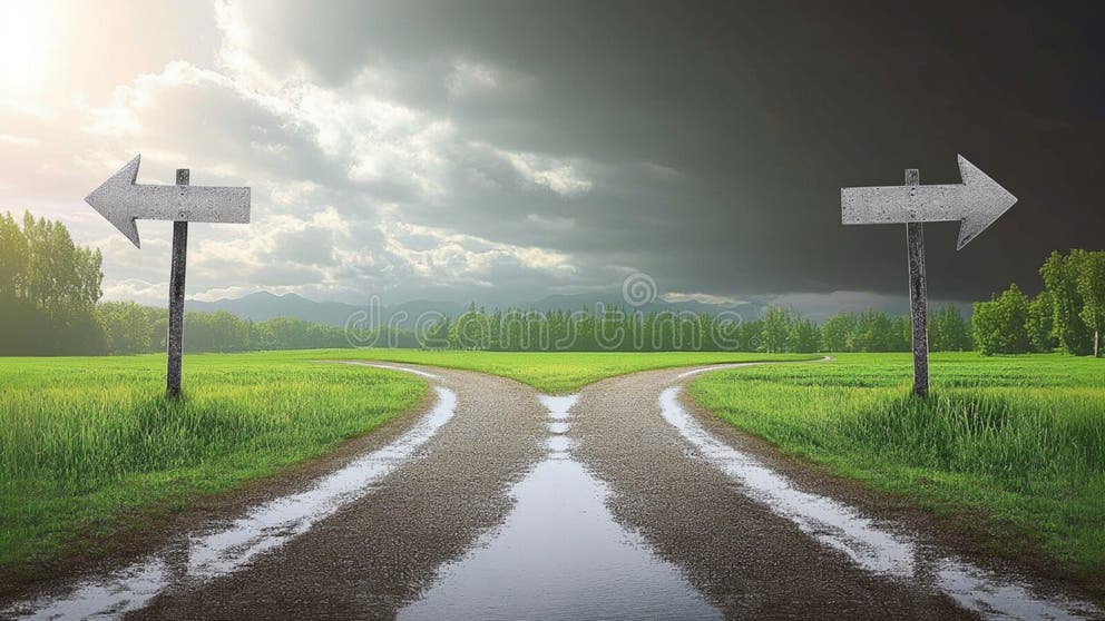 Fork in the Road (Crossroads), Intersection, Furcation, Divergion, Must ...