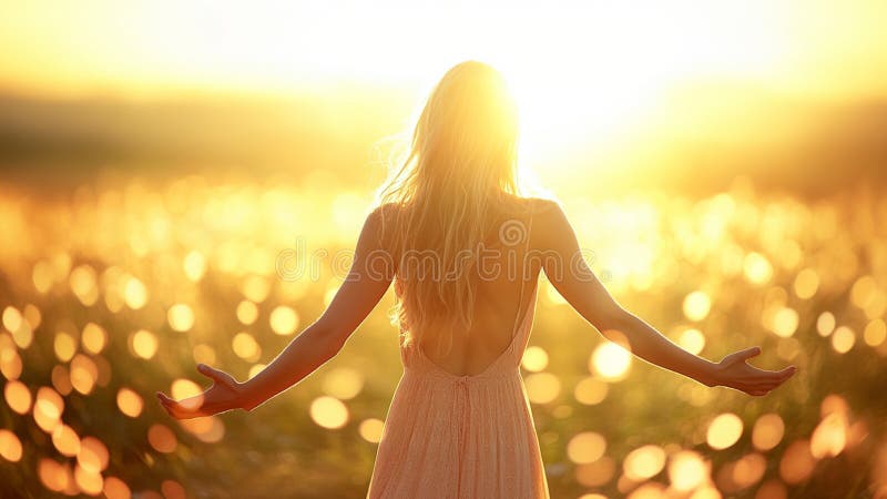 A Happy Joyous Cheerful Elated Woman Celebrating, Rejoicing, Smiling ...