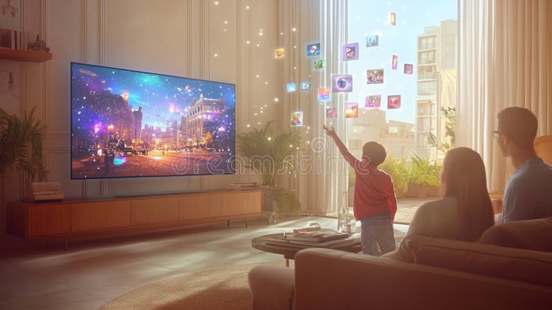 Advanced High Tech Holographic Tv Screen Stock Illustrations – 15 ...