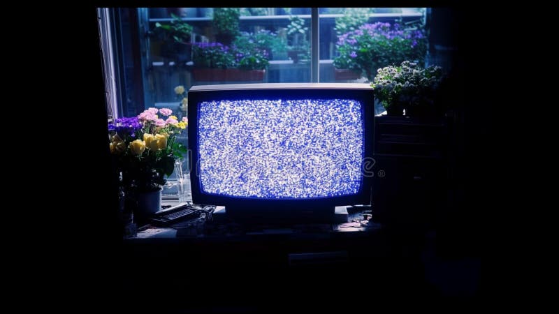 Squared Cubical Boxed Broken Malfunctioning TV Glitch No Signal (Mind Control, Brainwashing ...