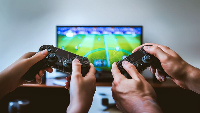 Playing Fun Sports Soccer Football Players Multiplayer Simulation Video ...