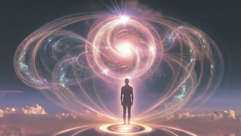 Starseed Wanderer Man Emanating a Mystic Glow Vibrational Frequency ...