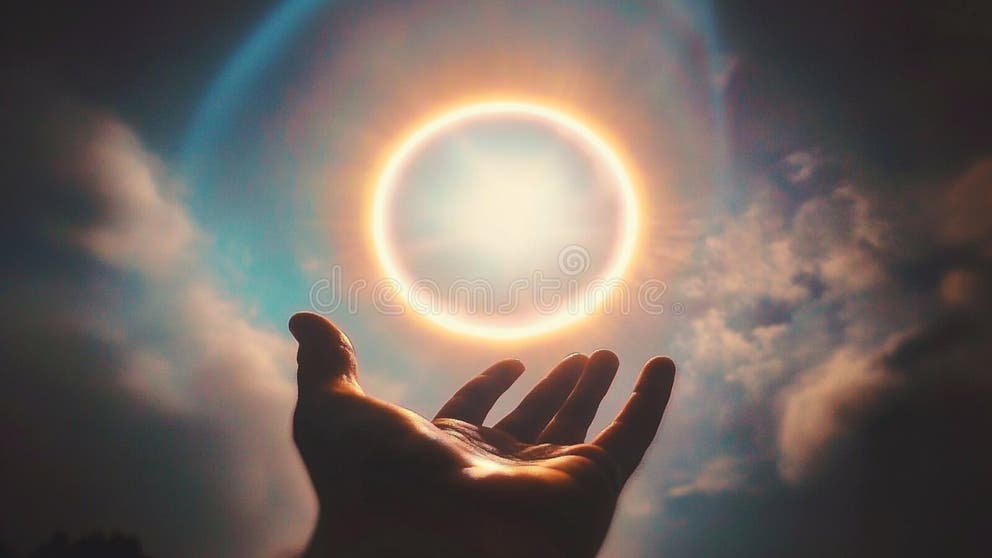 Arms Raised To the Sky Praising Praying To Holy Spirit, Divine ...