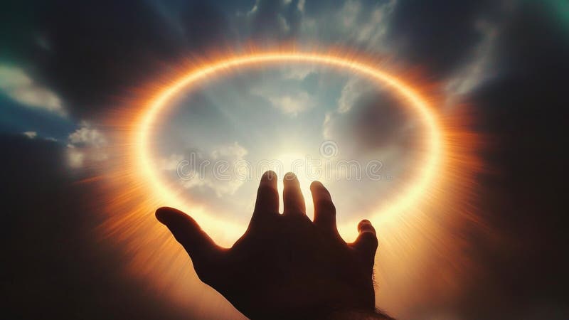 Arms Raised To the Sky Praising Praying To Holy Spirit, Divine ...