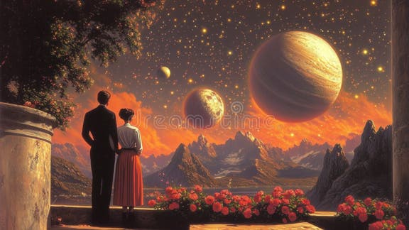 Old Vintage Couple in the 20s, 30s, 40s, 50s or 60s in a Fictional ...