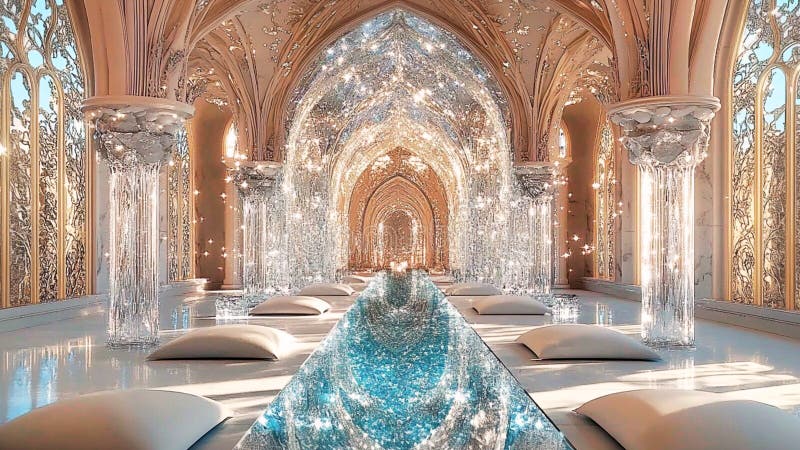 Inside a Luxurious East Arabian Castle Aladdin Like Made of ...