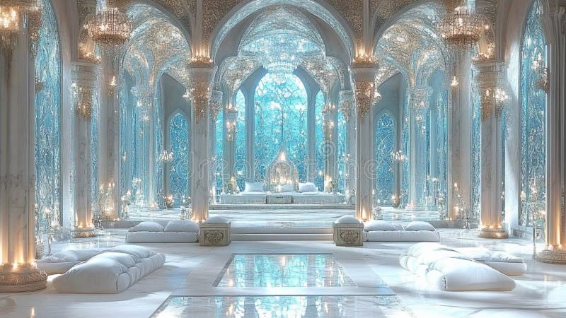 Inside a Luxurious East Arabian Castle Aladdin Like Made of ...