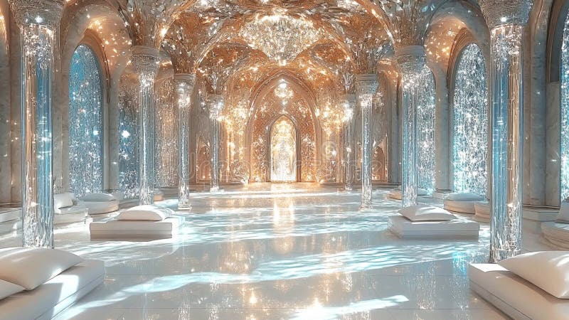 Inside a Luxurious East Arabian Castle Aladdin Like Made of ...