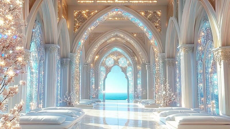 Inside a Luxurious East Arabian Castle Aladdin Like Made of ...