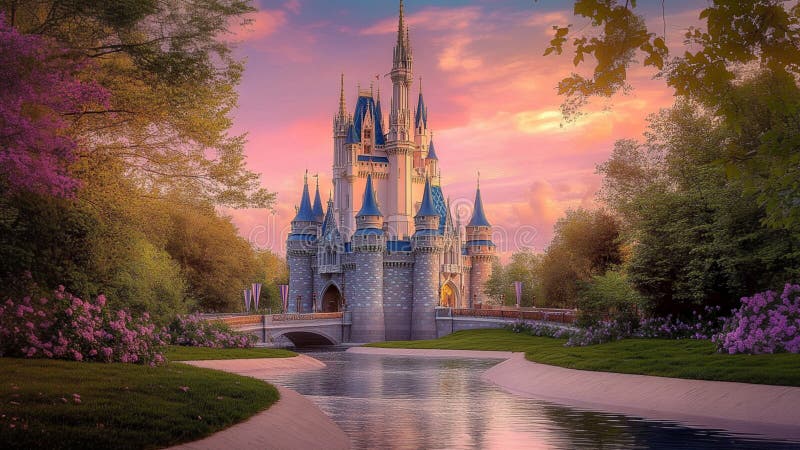 A Princess Castle Tower Fortress in a Magical Forest with a Fantasy ...