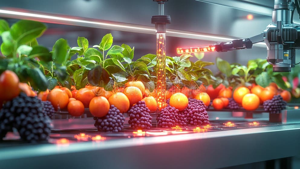 Exotic Fruit Representing Smart Farming Futuristic Agriculture Using ...