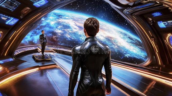 An Extraterrestrial Starship Futuristic High Tech Hangar Bay, Shuttle ...