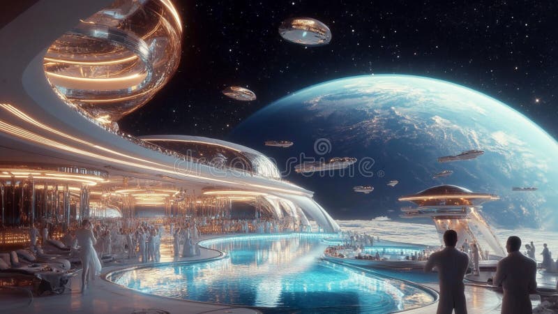 Spaceship Swimming Pool Deck Stock Illustrations – 9 Spaceship Swimming ...