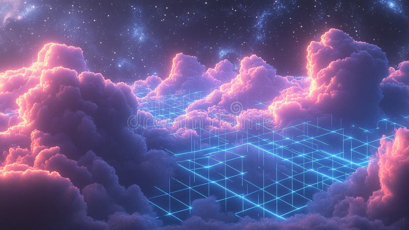 The Very Fabric of Space and Time Stock Illustration - Illustration of ...