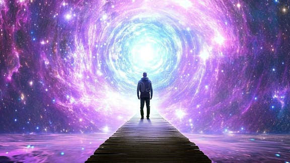 A Soul in an Etheric Higher Dimensional Astral Realm Going through a Cosmic Quantum Wormhole ...