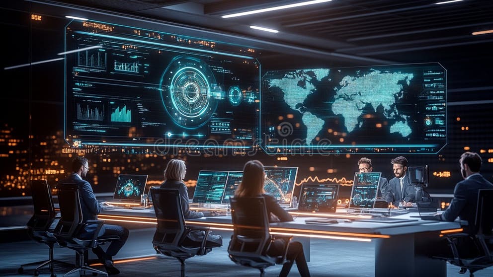 Planet Earth Controllers High Council Meeting in a High Technology ...