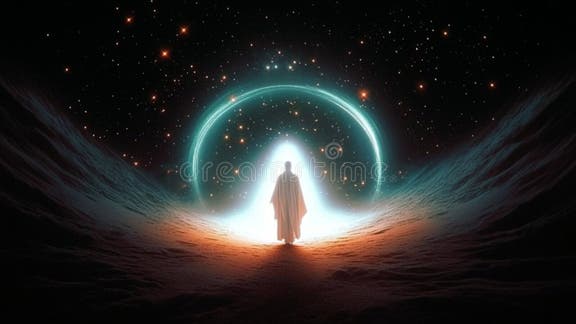 Angelic Ethereal White Light Being Emitting a Beautiful Cosmic Energy ...