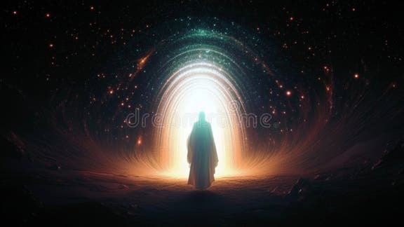 Angelic Ethereal White Light Being Emitting a Beautiful Cosmic Energy ...