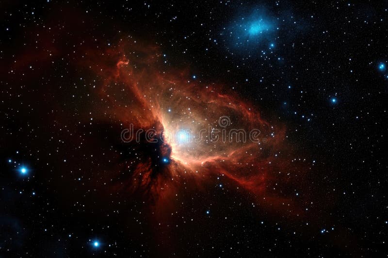 Stunning Cosmic Nebula with Vibrant Colors in Deep Space Stock Image ...